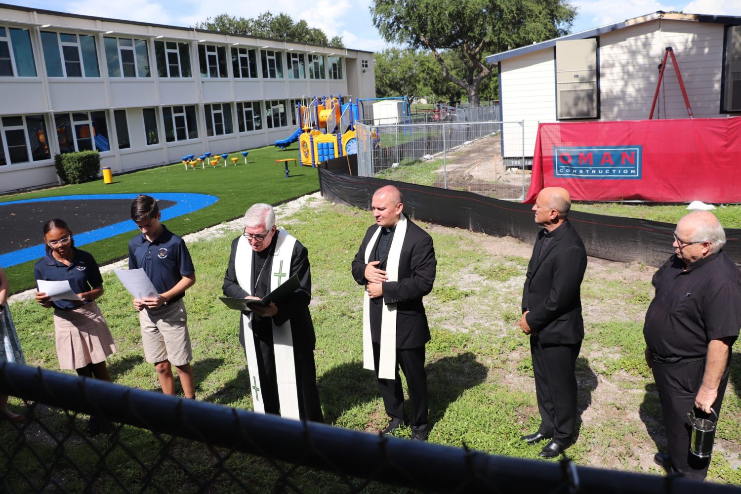Bishop blesses new additions to St. Joseph Catholic School - Diocese of ...