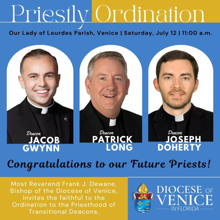 Priestly Ordination July 12 Great Joy! Three men to be ordained to the ...