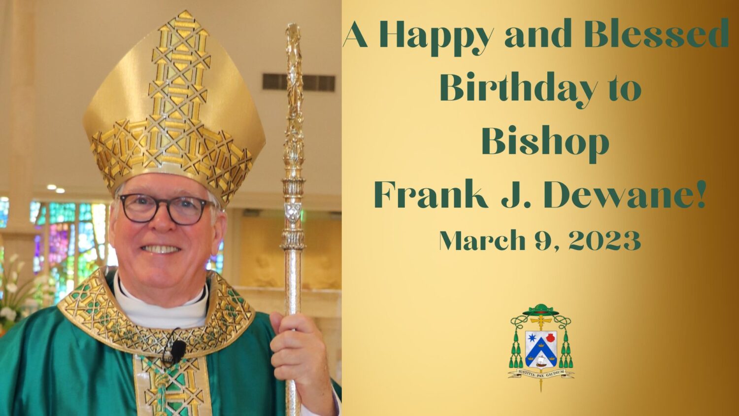 BISHOP BIRTHDAY MARCH 9 - Diocese of Venice