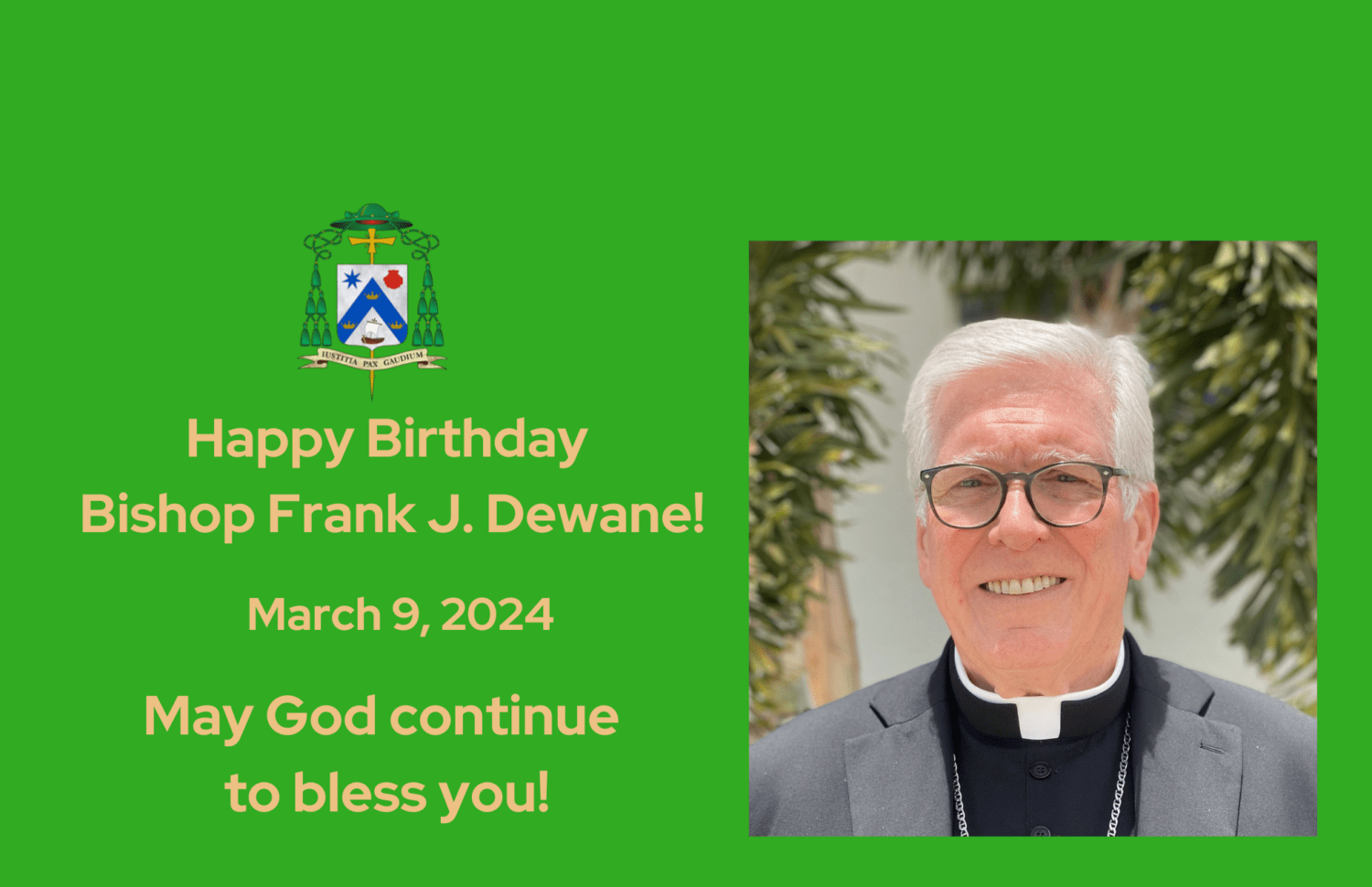 Birthday, Bishop Dewane, 2024 - Diocese of Venice