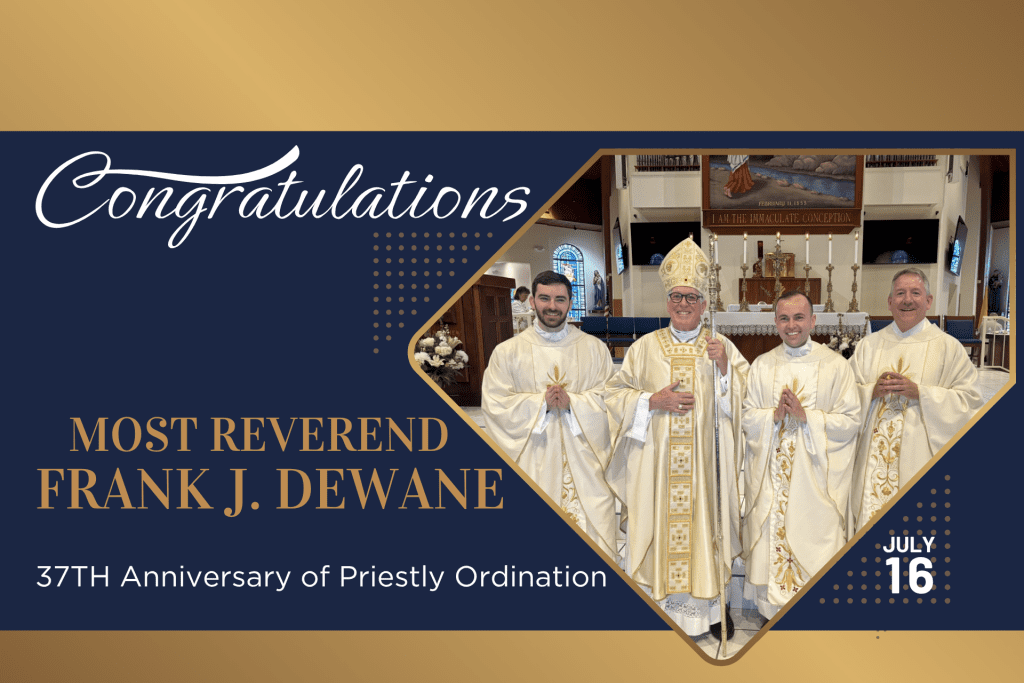 Bishop's Priestly Anniversary 2025 -banner NEW - Diocese of Venice