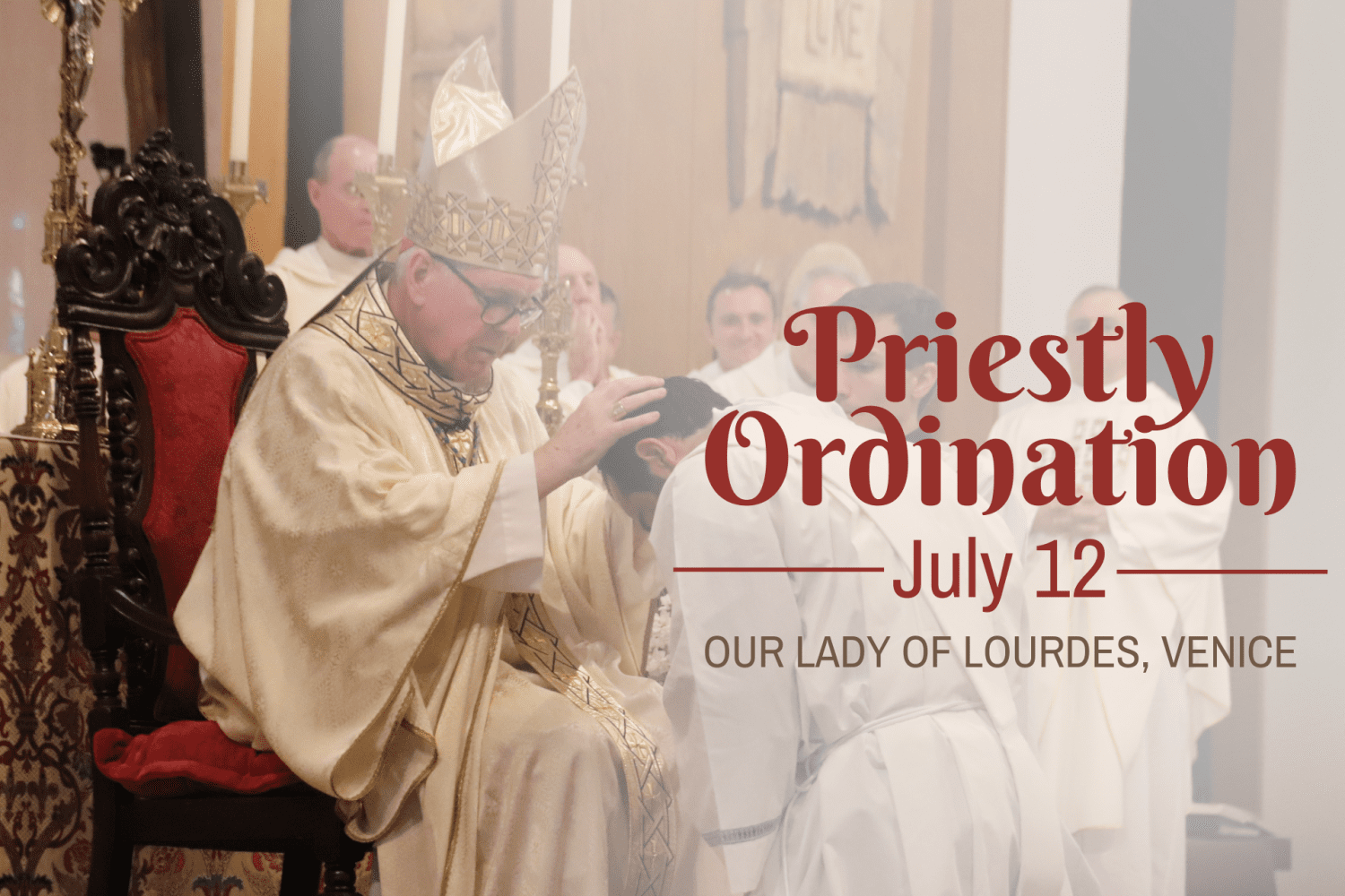 Priest Ordination Banner - Diocese of Venice