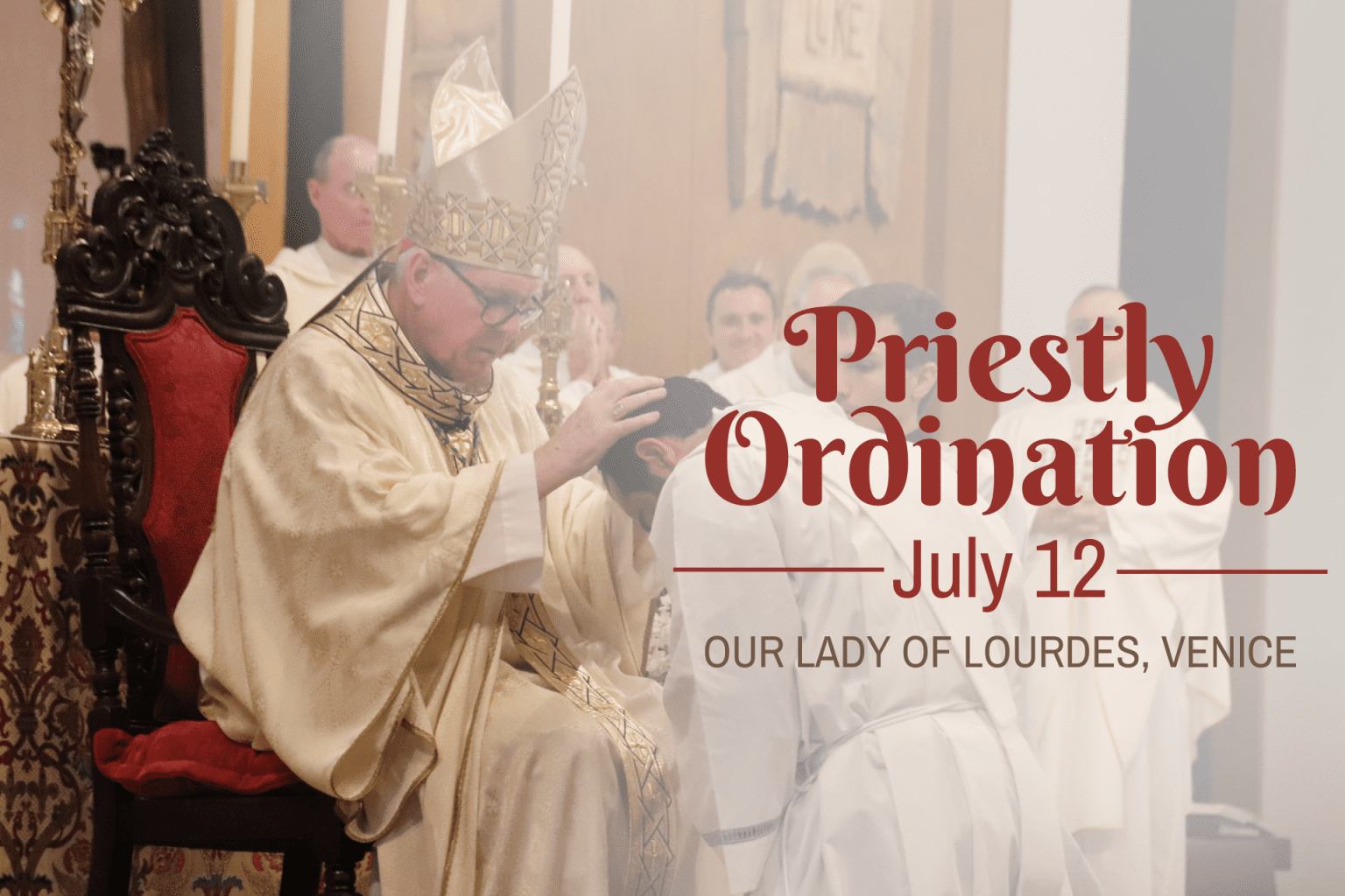 Priest Ordination Banner - Diocese of Venice
