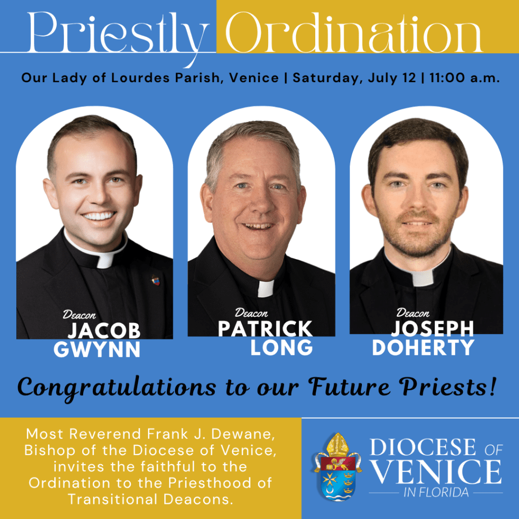 Priests to be Ordained - Final - Diocese of Venice