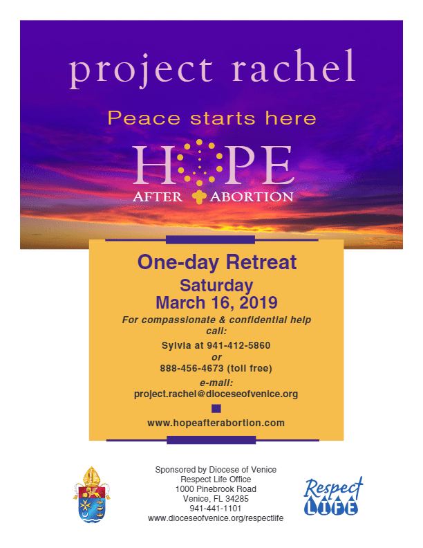 Post-Abortion Help / Project Rachel - Diocese of Venice